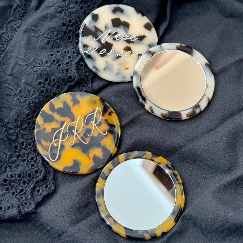 Engraved Compact Mirror, Personalized Engraved Mirror, Custome Engraved ...