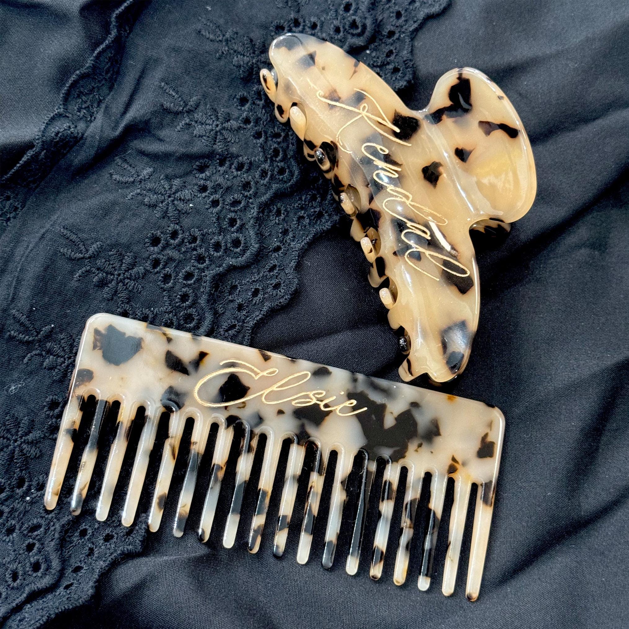 Custom Hair Comb, Personalized Engraved Hair Clip, Custom Hair ...