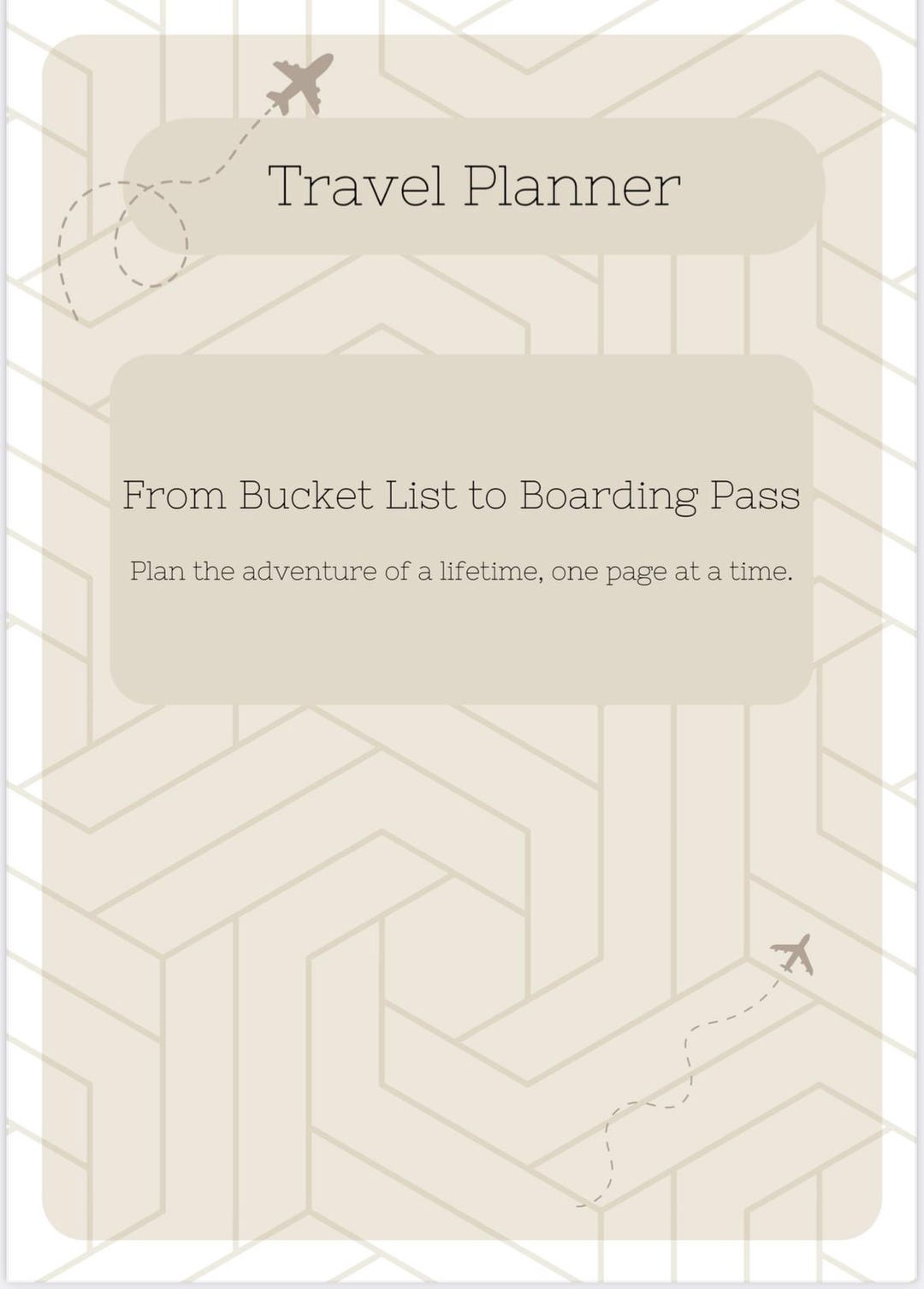 Ultimate Travel Planner - Printable Gap Year & Holiday Organiser ...