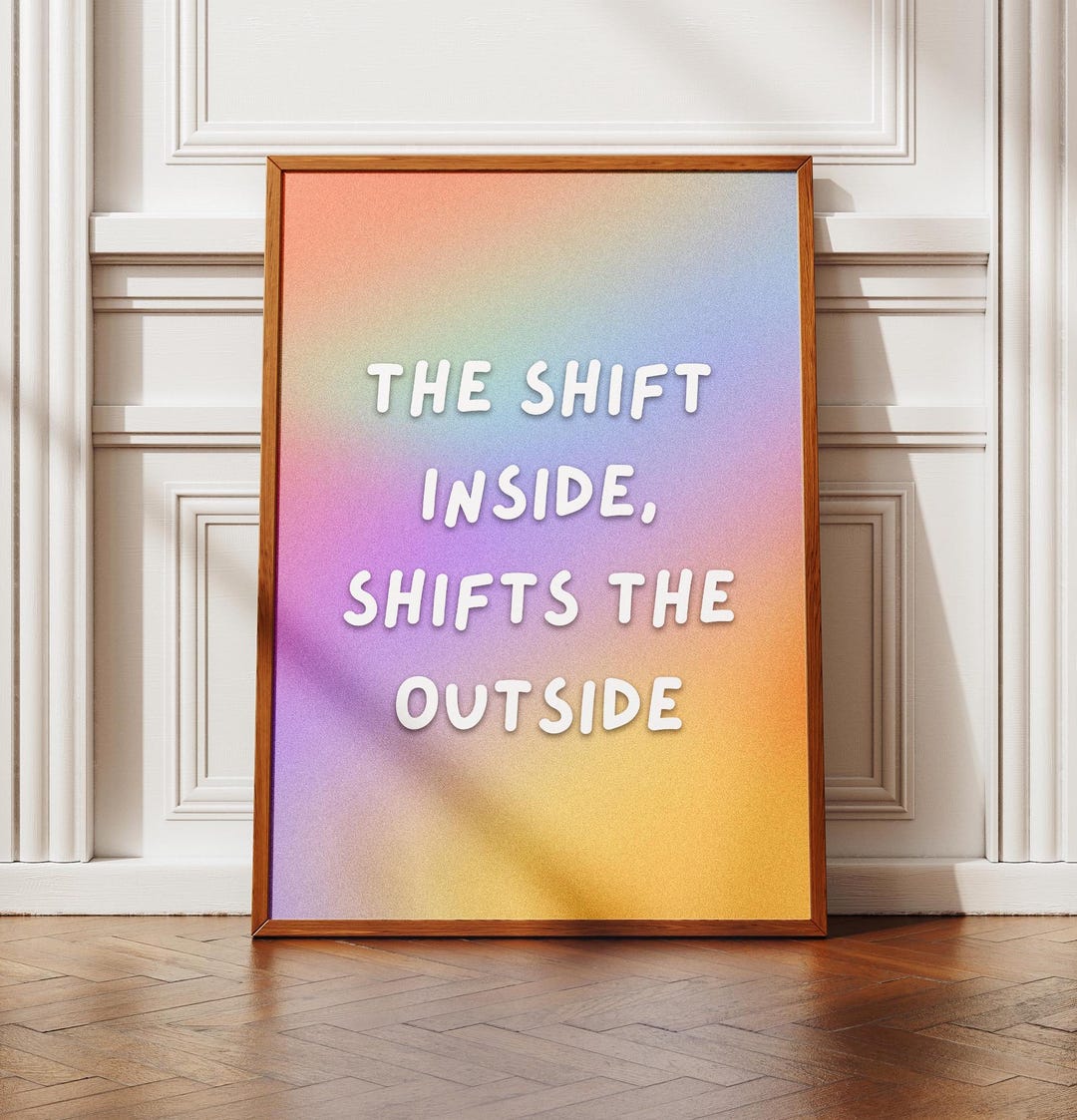 The Shift Inside, Shifts the Outside Print, Wall Hanging, Trendy Decor ...