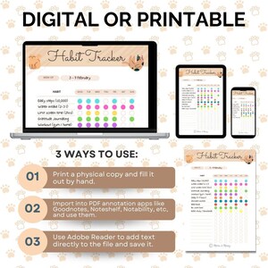 Habit Tracker Bundle | Printable PDF | Daily, Weekly, Monthly Habit ...
