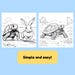 The Tortoise and the Hare Coloring Pages – 6-page Printable Storybook ...