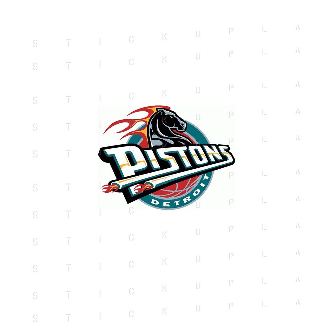 Detroit Pistons Retro Vintage Vinyl Decal Die-cut Sticker - Etsy