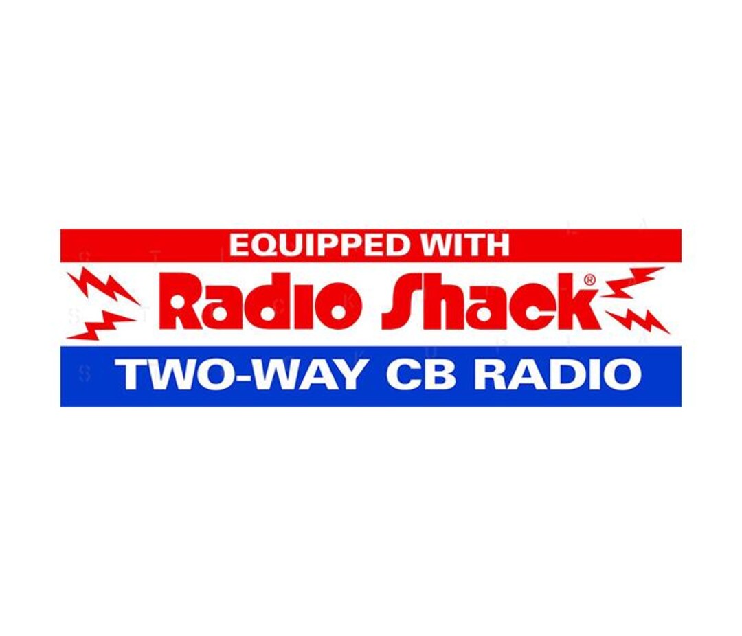 Radio Shack - CB Radio Retro Vintage Vinyl Decal Die-cut Bumper Sticker ...