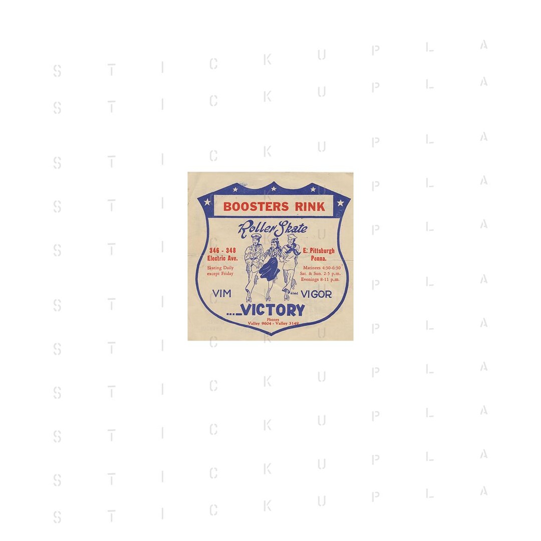 Boosters Rink Retro Vintage Vinyl Decal Die-cut Sticker - Etsy