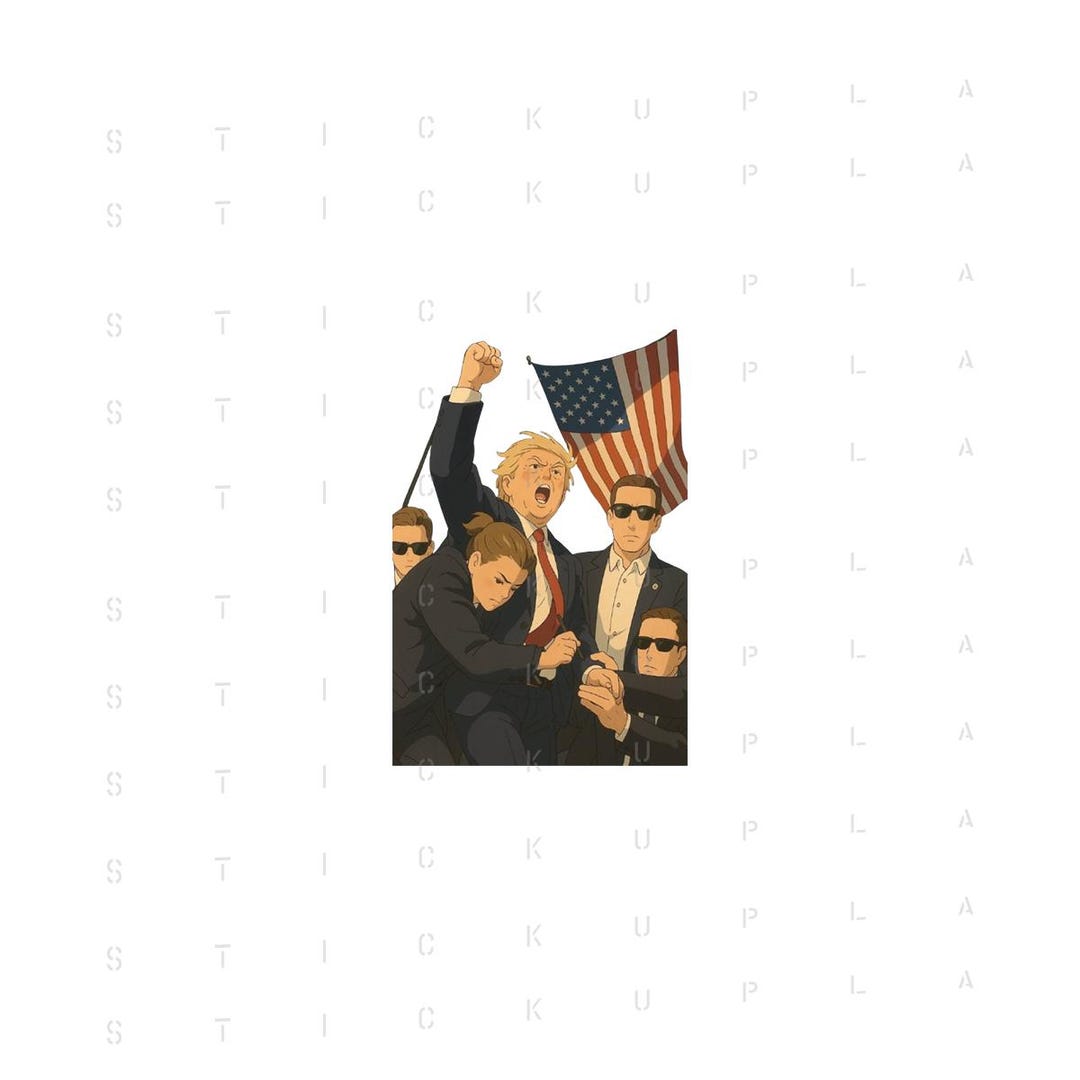 Donald Trump Fight Retro Vintage Vinyl Decal Die-cut Sticker - Etsy