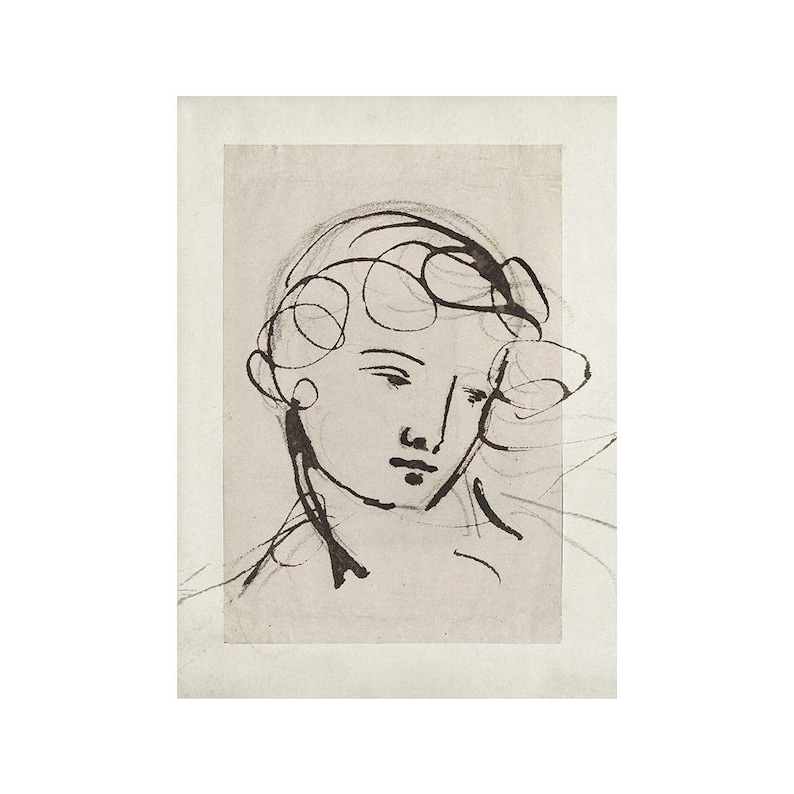 European Country Landscape Poster,vintage Art Print Portrait Sketch ...