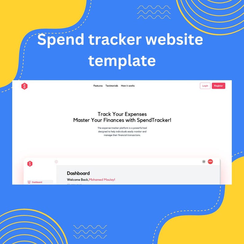 Spend Tracker App Template React JS Tailwind CSS Budget Management Web App Personal Finance ...