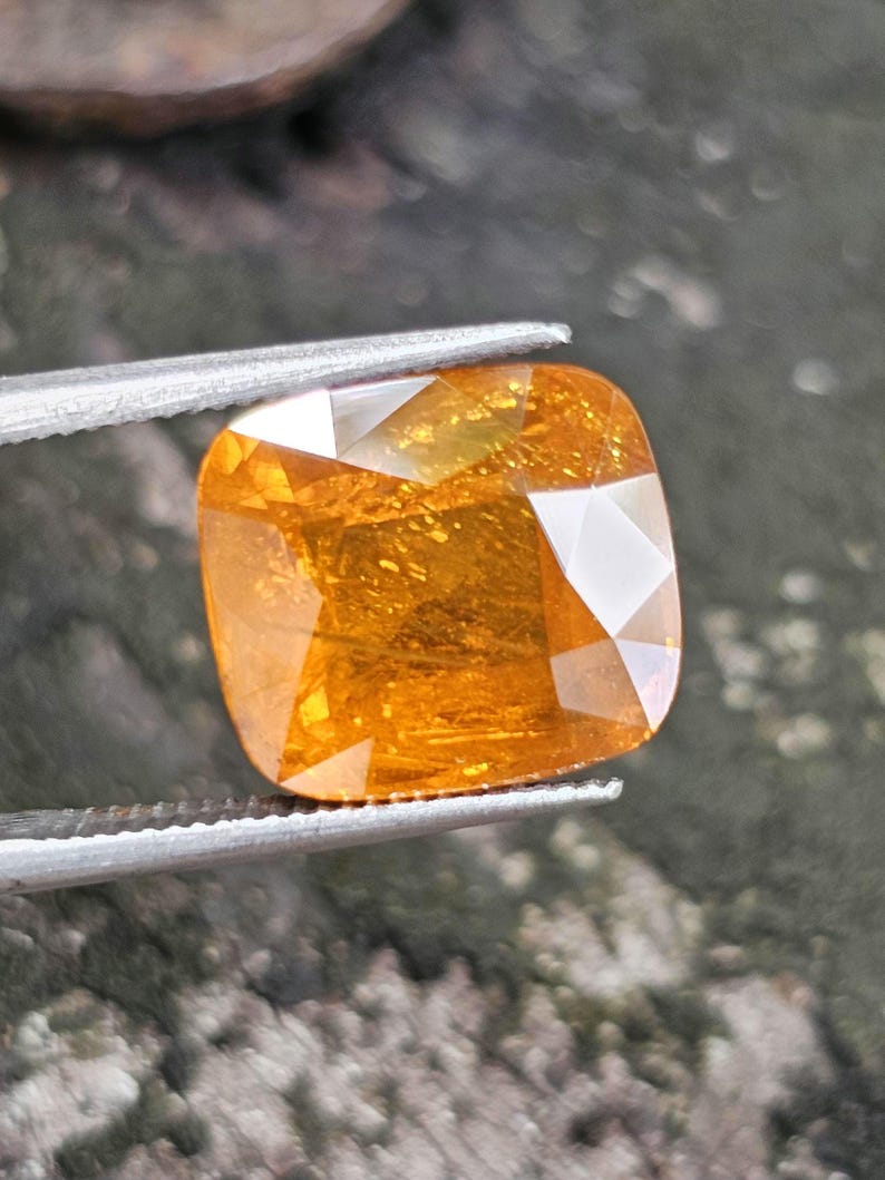 Natural Royal Orange Zircon 8crt Sri Lanka - Etsy