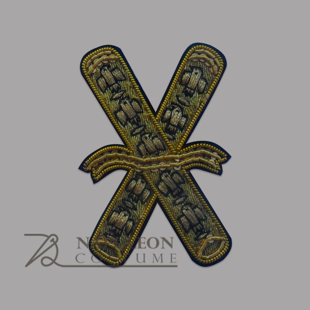 Hand Embroidered Cross Batons, Costume Embellishment (6cm) - Etsy