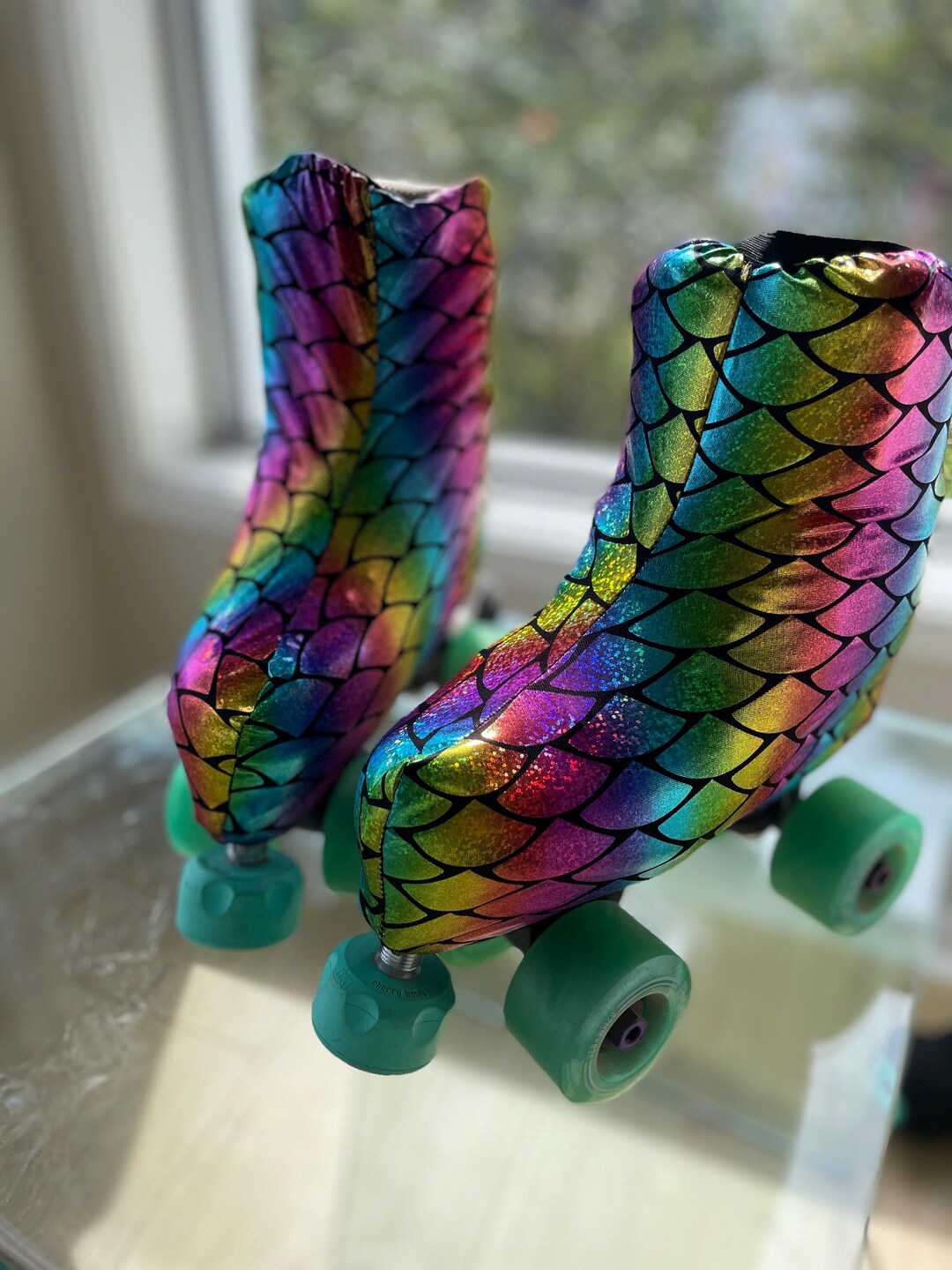 Handmade Disco Sparkle Skate Boot Covers (EU 37-38) - Etsy Australia