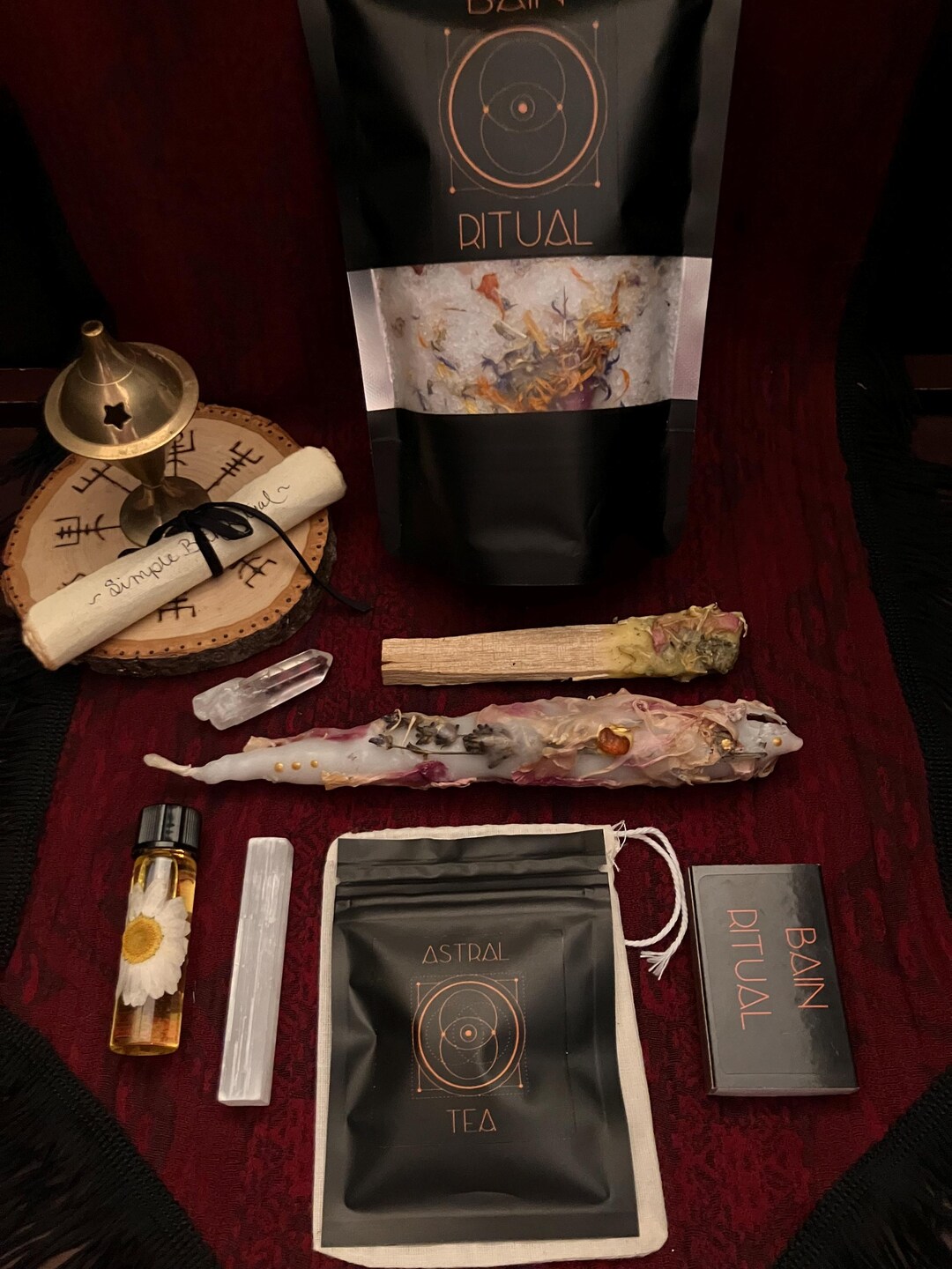 Ritual Bath Kit | Ritual Salts | Bath Salts | Beginner Bath Set - Etsy