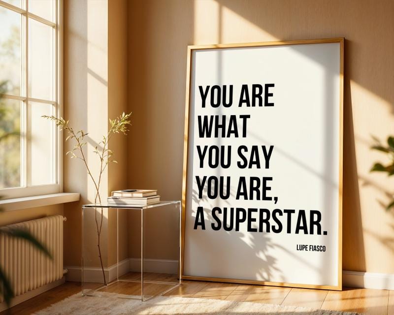 Motivational Poster | Digital Download | Lupe Fiasco Quote | Hustle ...