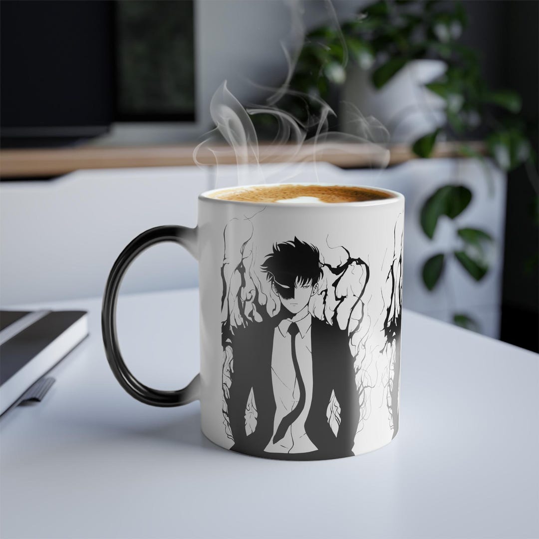 Sung Jin-woo Solo Leveling Mug - Anime Coffee Mug - Solo Leveling Merch ...