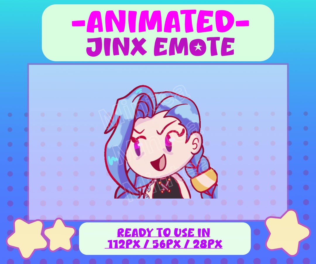 Twitch and Discord Animated Jinx Emote for Streams - Etsy