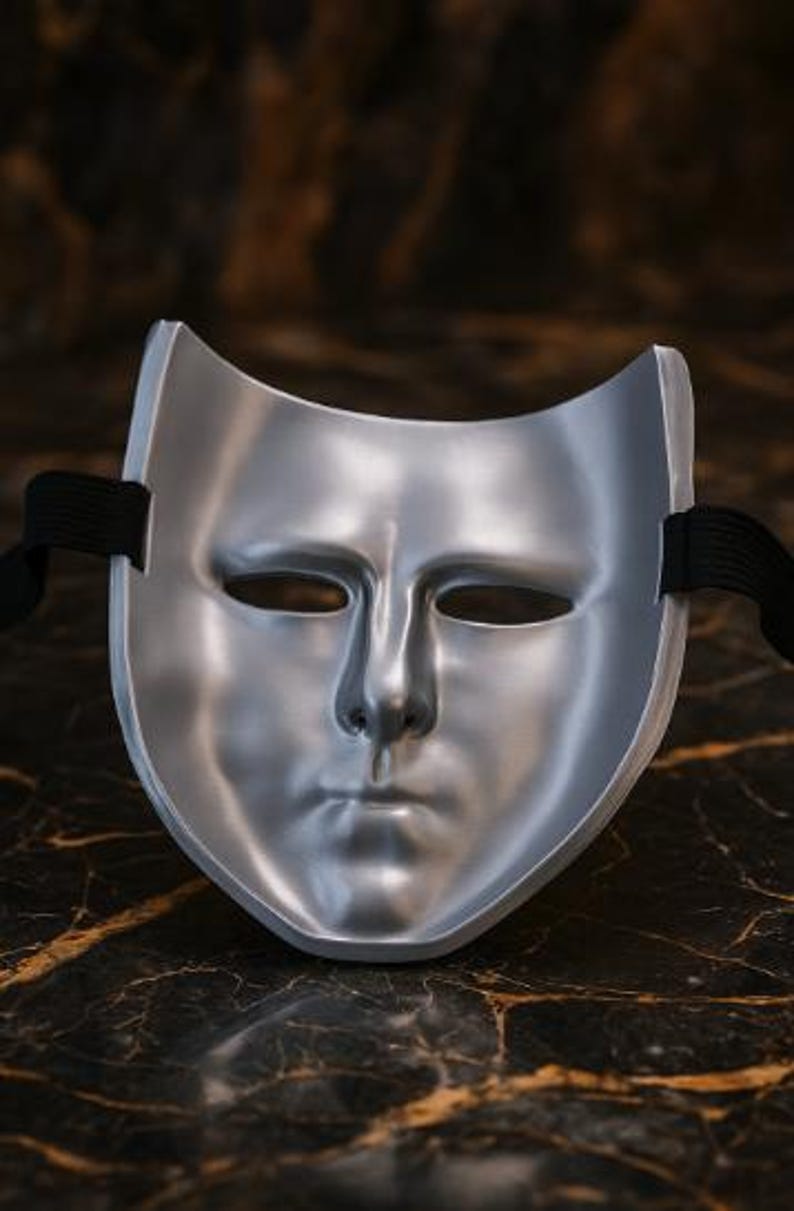 King Baldwin IV Kingdom of Heaven 1:1 Replica Silver Silk Mask Cosplay ...