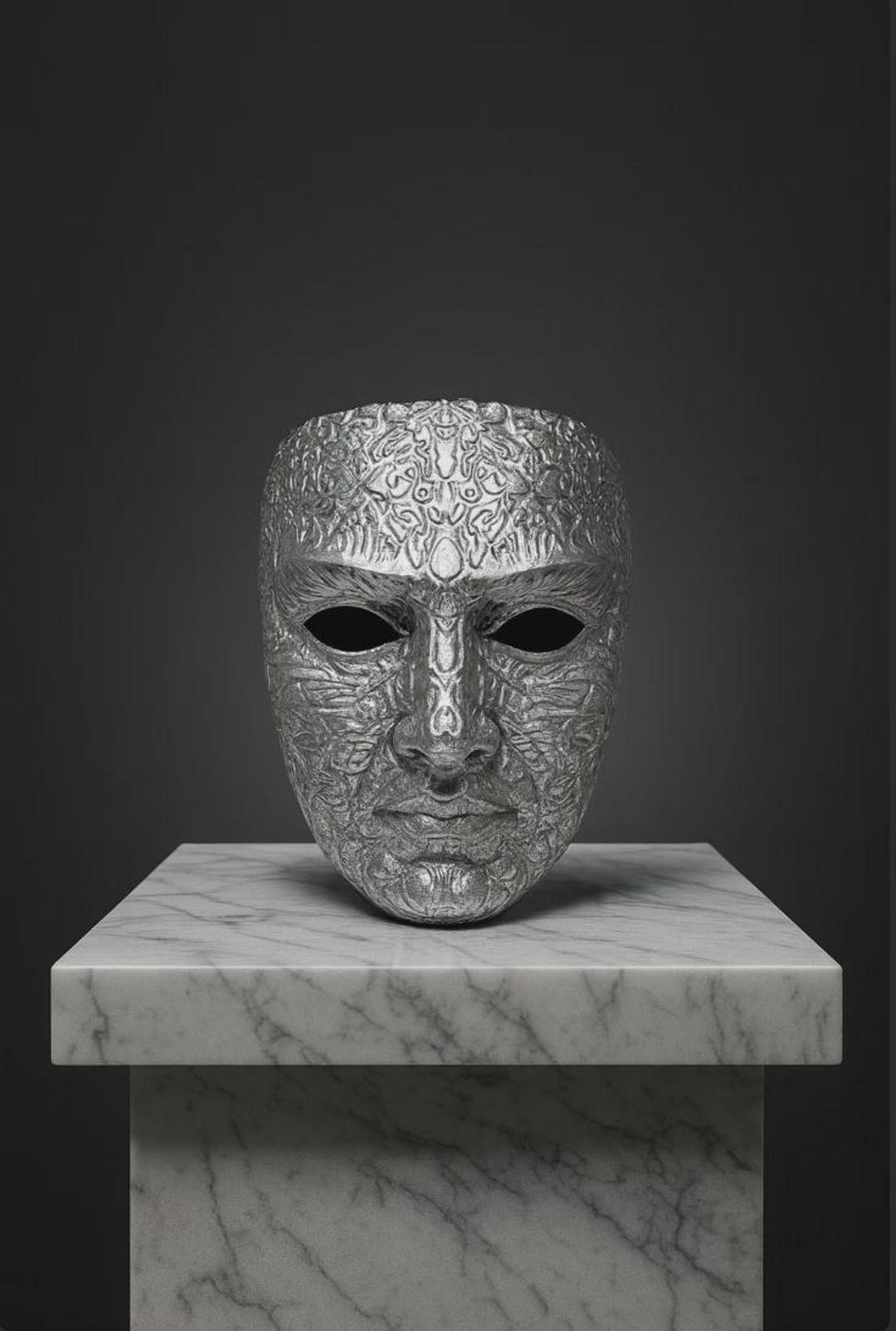 King Baldwin IV Kingdom of Heaven 1:1 Replica Silver Silk Mask Cosplay ...
