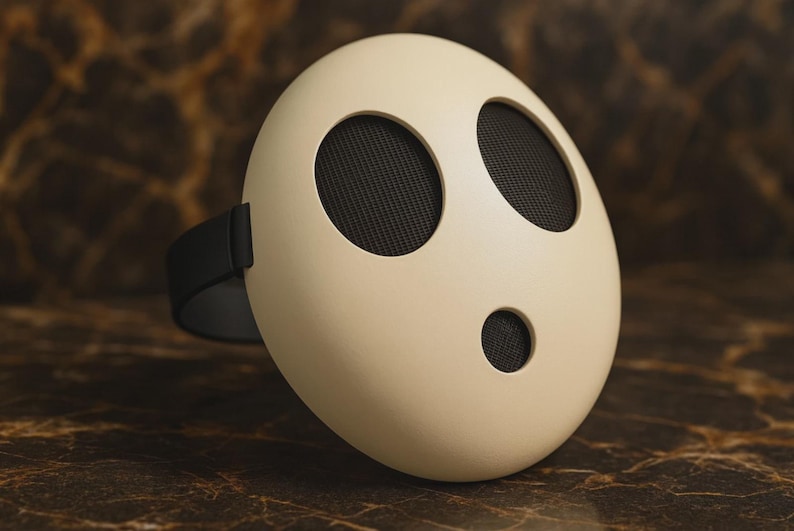 White Shy Guy Full Face Mask - Halloween Cosplay Replica Mask Cosplay ...