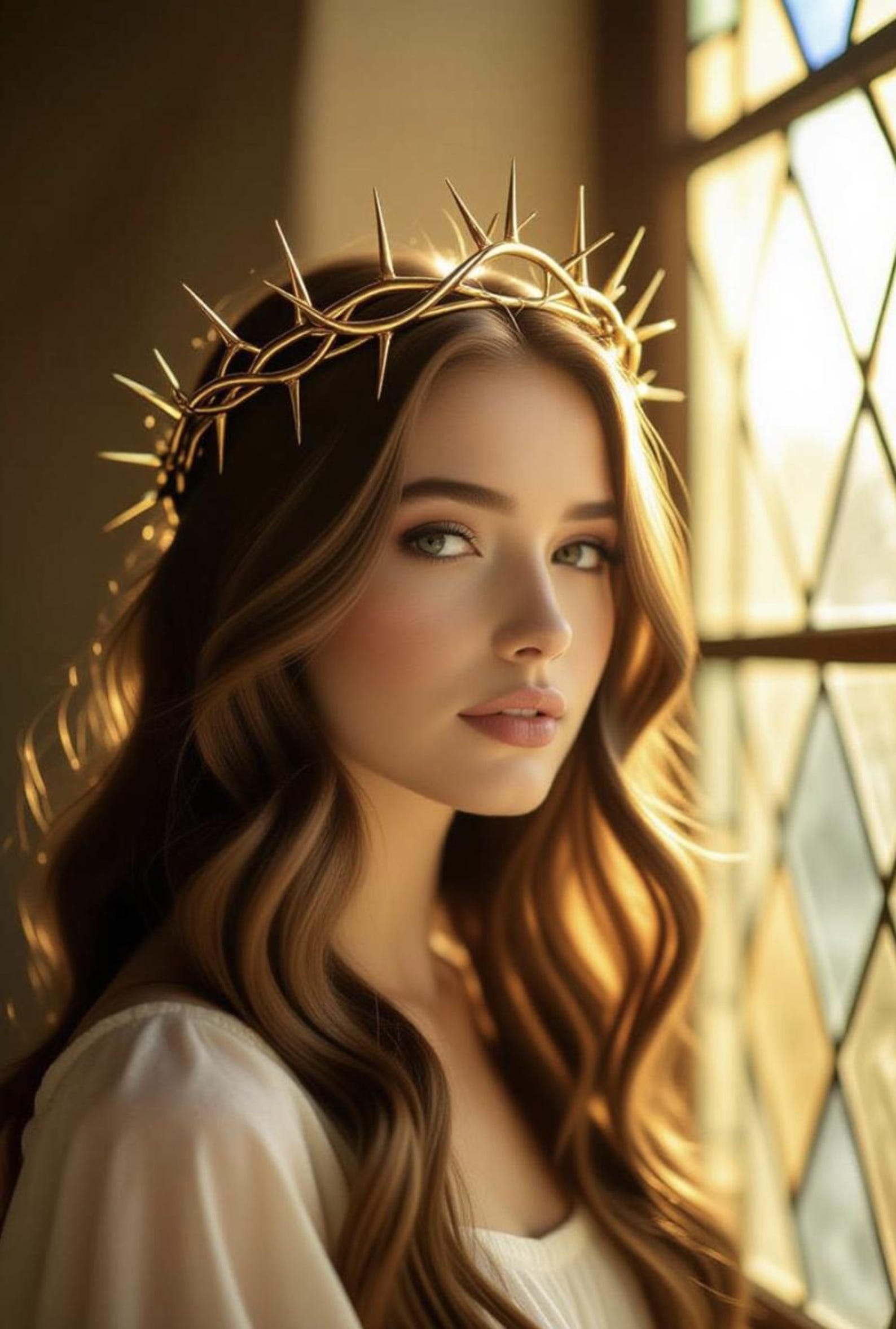 Modern Sculptural Crown of Thorns Replica1:1wearable Cosplay Prop Jesus ...