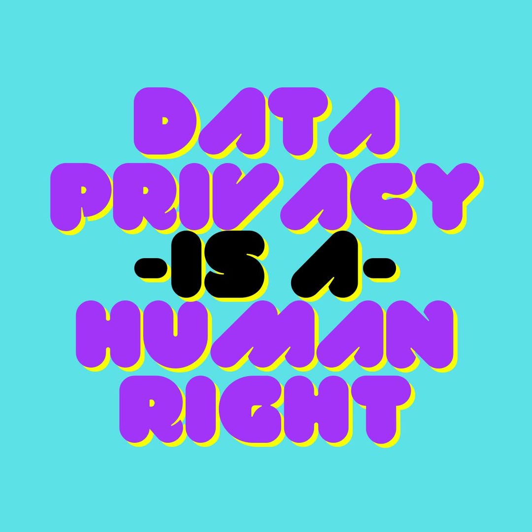 Sticker- Data Privacy is a Human Right - Etsy