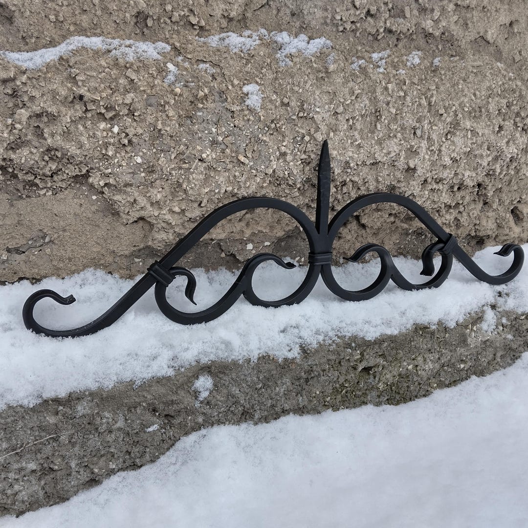 Handcrafted Metal Swirl Decor: Mailbox Topper, Door Accent, Wall Art ...