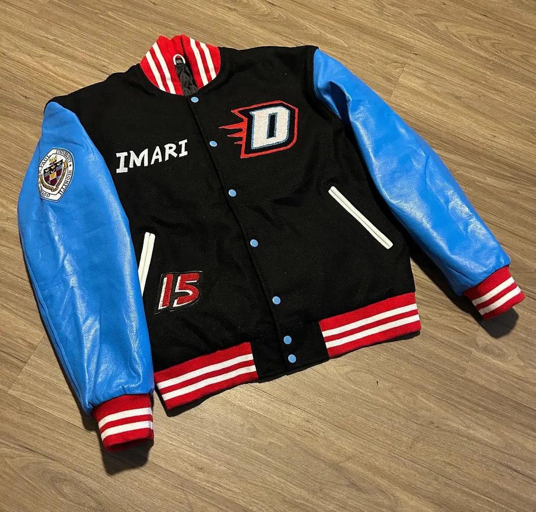 Custom Wool Varsity Jacket With Leather Sleeves - Personalized ...