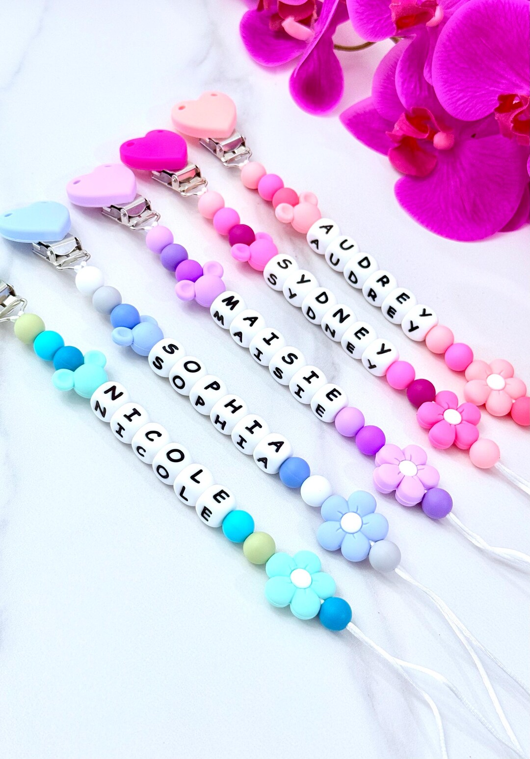 Personalized Pacifier Clip, Custom Baby Shower Gift - Etsy