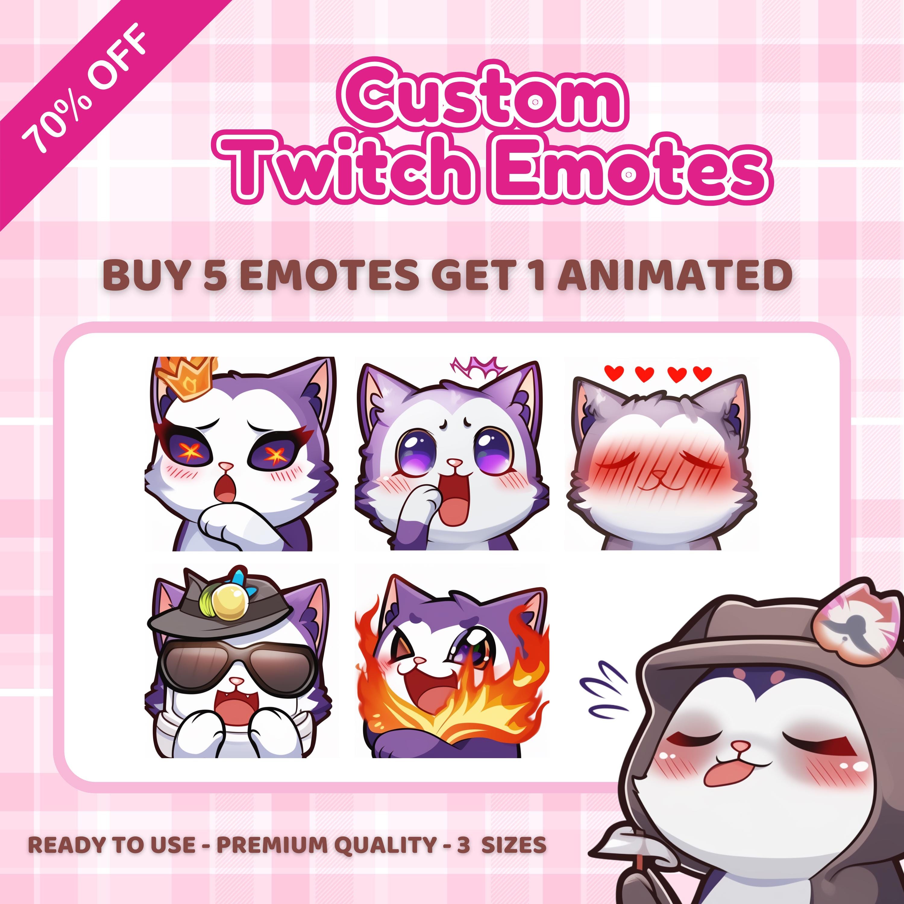 Custom Twitch Emotes | Twitch Emote for Streamer | Twitch Emotes | Cute ...