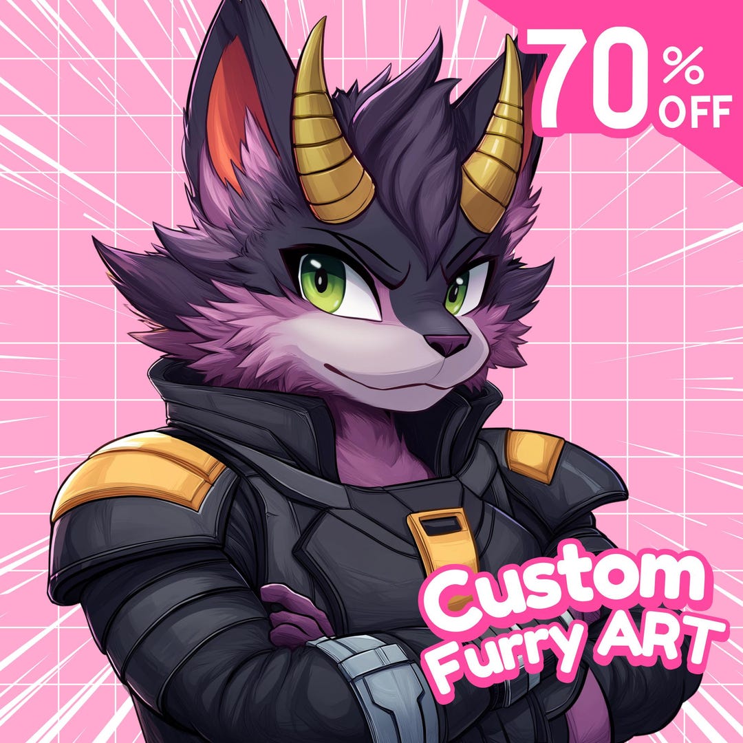 Furry Art Commission | Custom Furry Pfp/headshot | Anime Furry Profile ...
