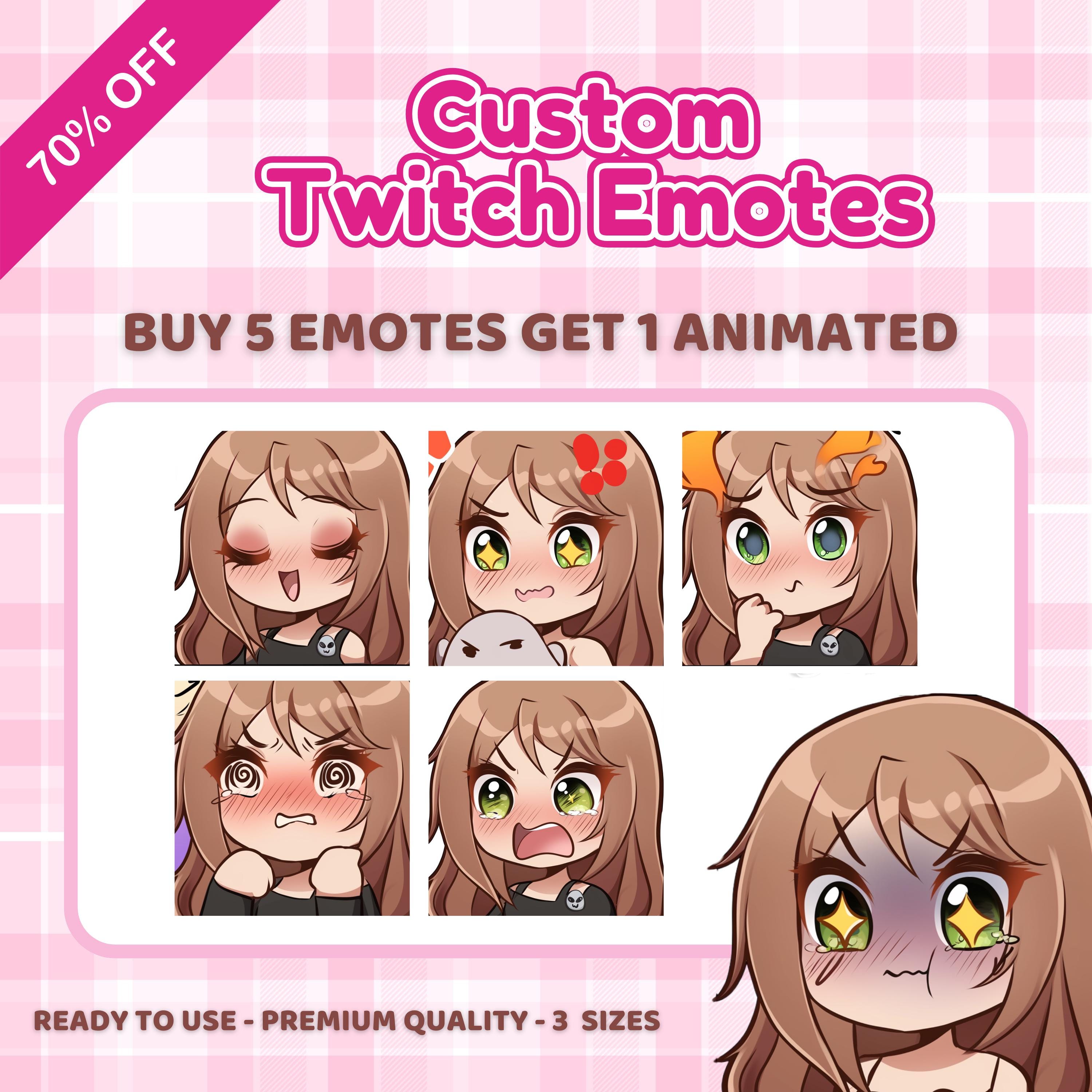 Custom Twitch Emotes | Twitch Emote for Streamer | Twitch Emotes | Cute ...