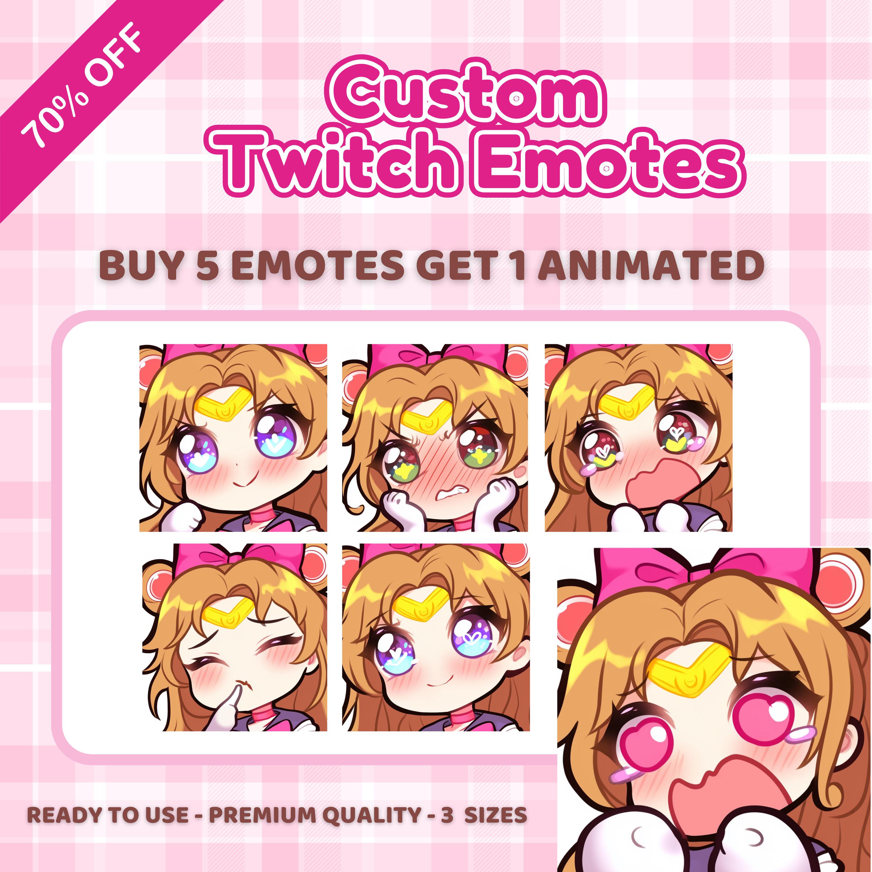 Custom Twitch Emotes | Twitch Emote for Streamer | Twitch Emotes | Cute ...