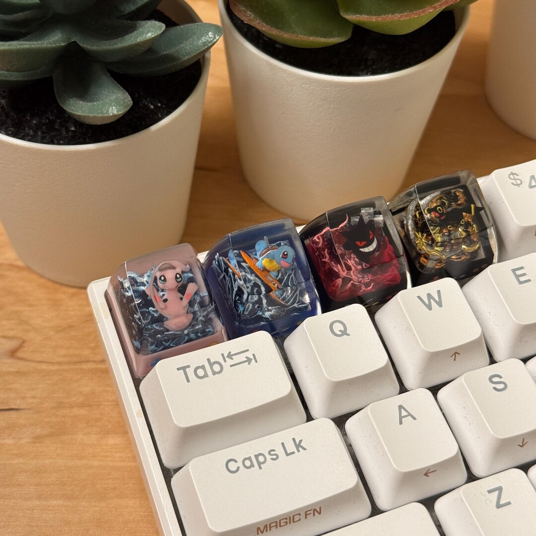 Premium Pokemon Style Keycap | Umbreon | Squirtle | Gengar | Handmade ...