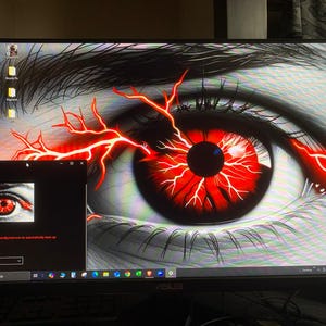 Red Lightning Eye Desktop Wallpaper | 1920px X 1080px | 6000 X 3375 ...