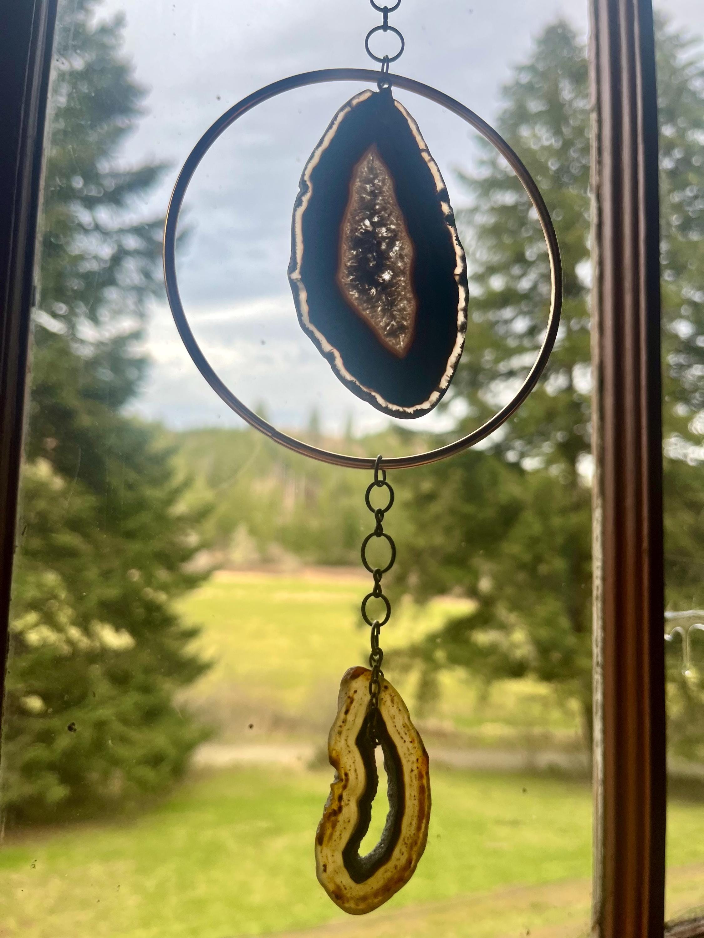 Agate Gemstone Suncatcher - Etsy
