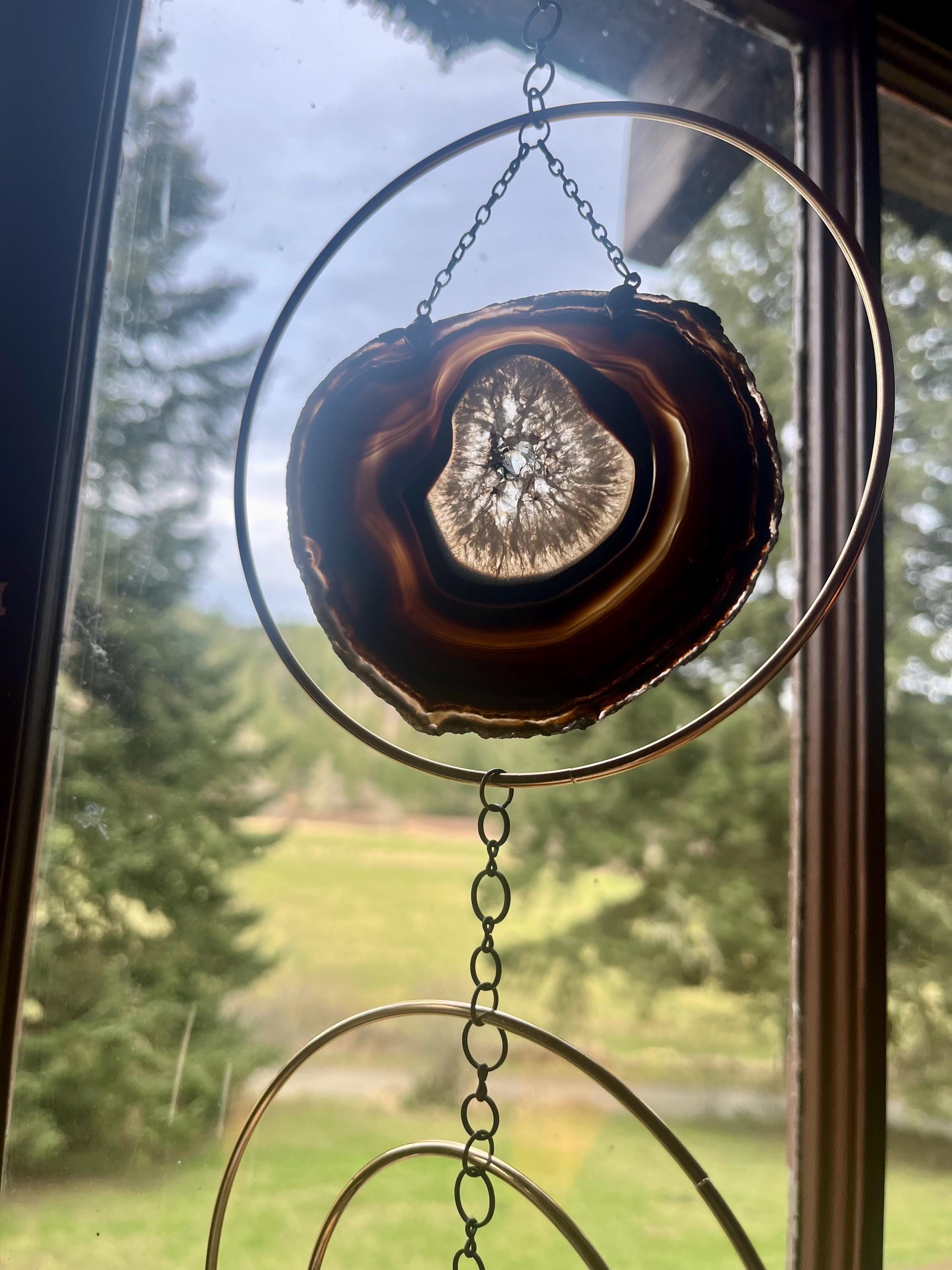 Agate Gemstone Suncatcher - Etsy