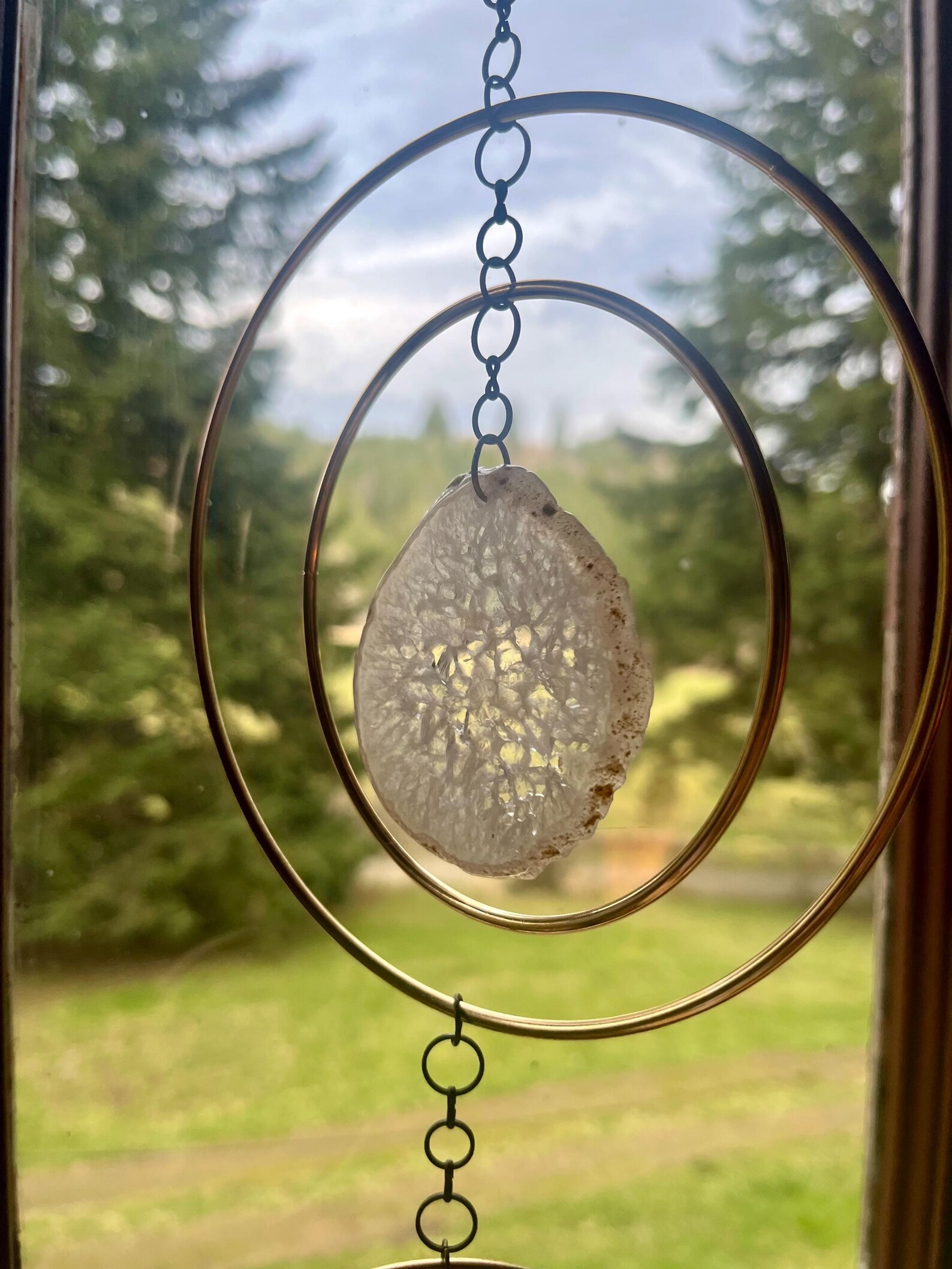 Agate Gemstone Suncatcher - Etsy