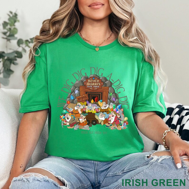 Seven Dwarfs Shirt, Seven Dwarfs Mining Tee, We Dig Dig Dig Shirt ...