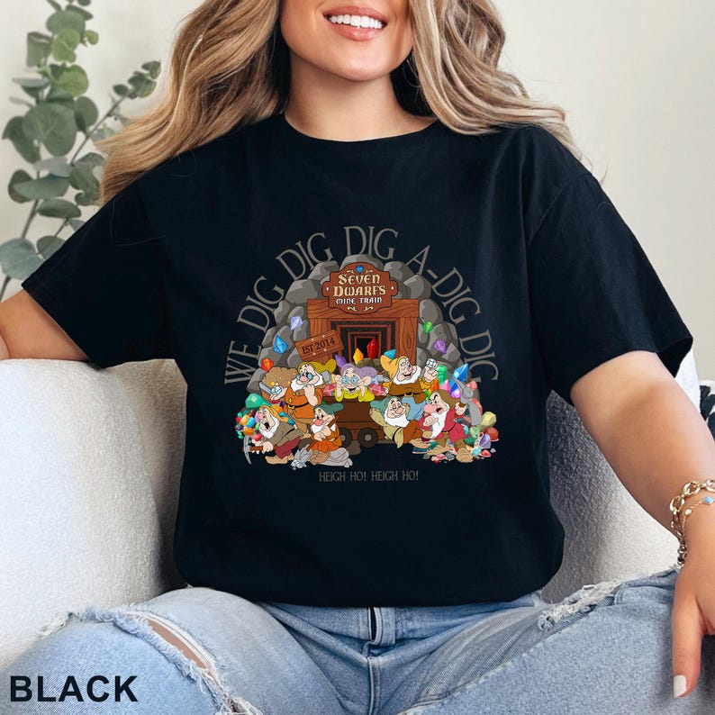 Seven Dwarfs Shirt, Seven Dwarfs Mining Tee, We Dig Dig Dig Shirt ...