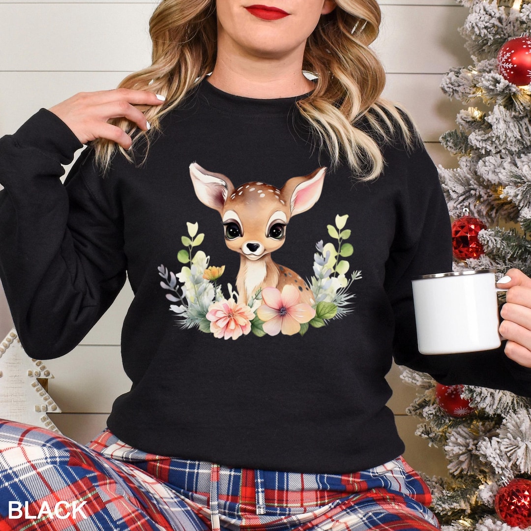 Disney Bambi Sweatshirt, Disney Bambi Deer Hoodie, Bambi Birthday Gift ...