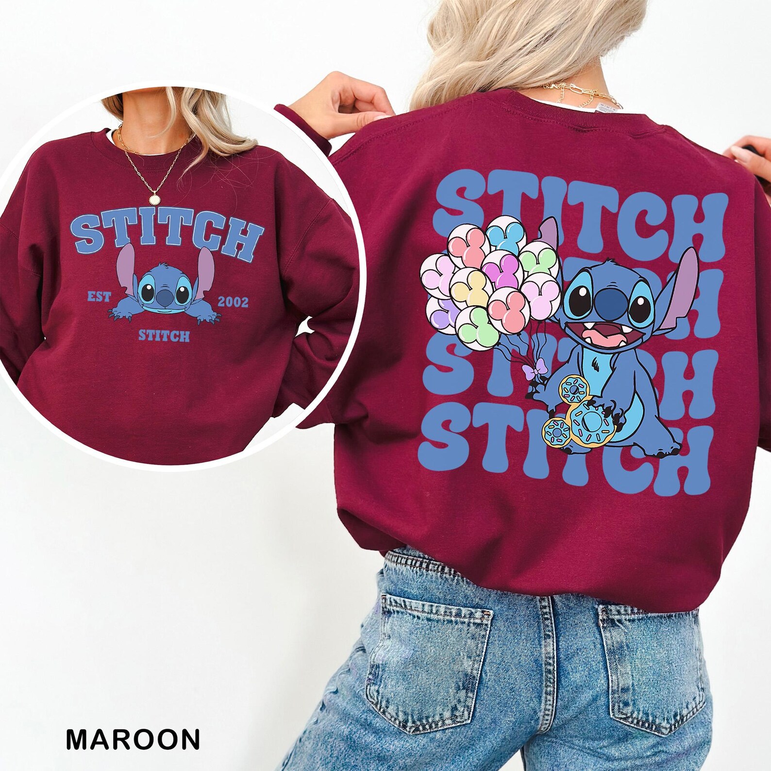 Stitch Est 2002 Sweatshirt, Cute Stitch Shirt, Stich Sweatshirt, Disney ...