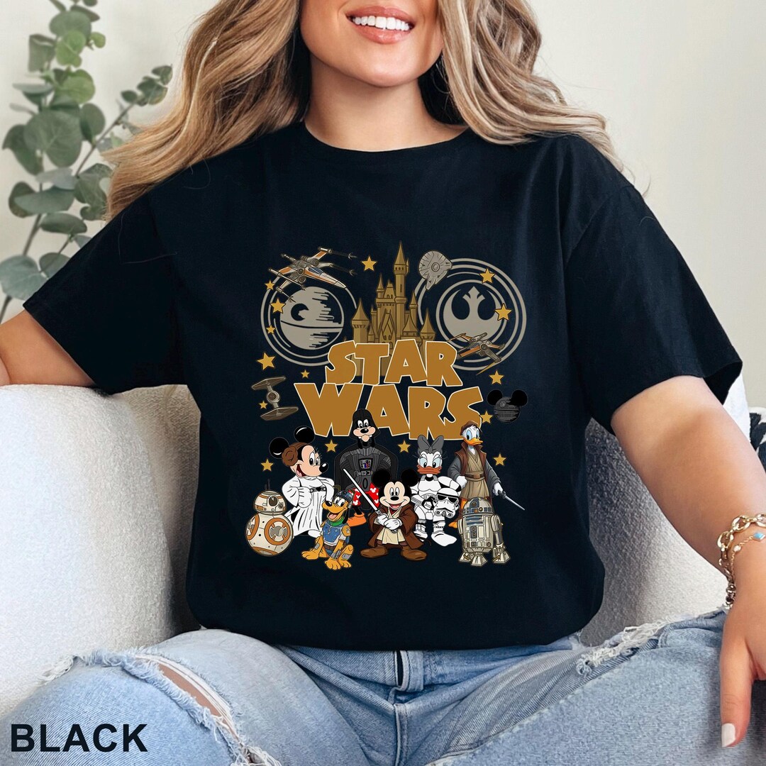 Star Wars Mickey and Friends Shirt, Disney Mickey Han Solo Shirt, Goofy ...
