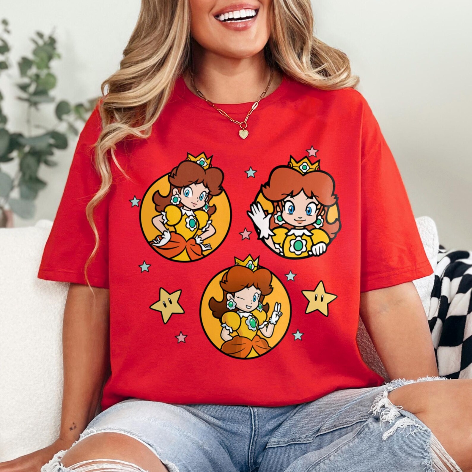 Mario Daisy Tshirt, Super Mario Princess Daisy, Mario Princess Daisy ...