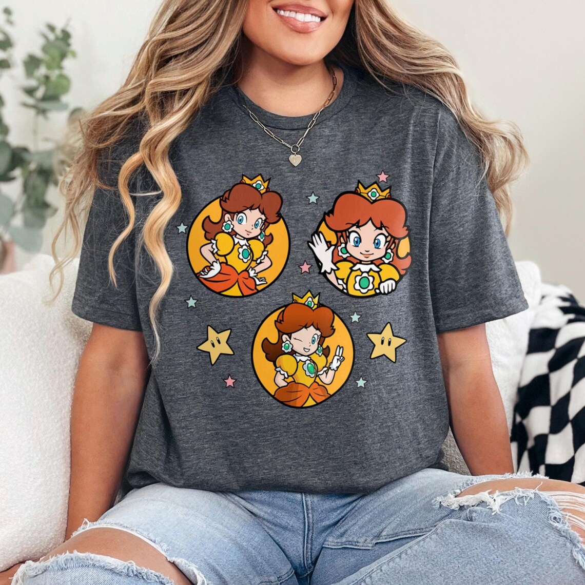 Mario Daisy Tshirt, Super Mario Princess Daisy, Mario Princess Daisy ...