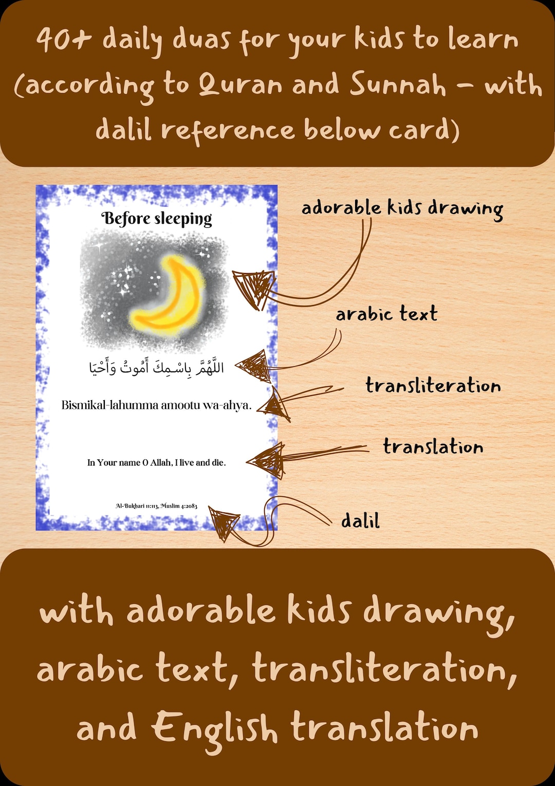 Islamic Dua for Kids Printable, 40+ Daily Dua Card for Kids, Children ...