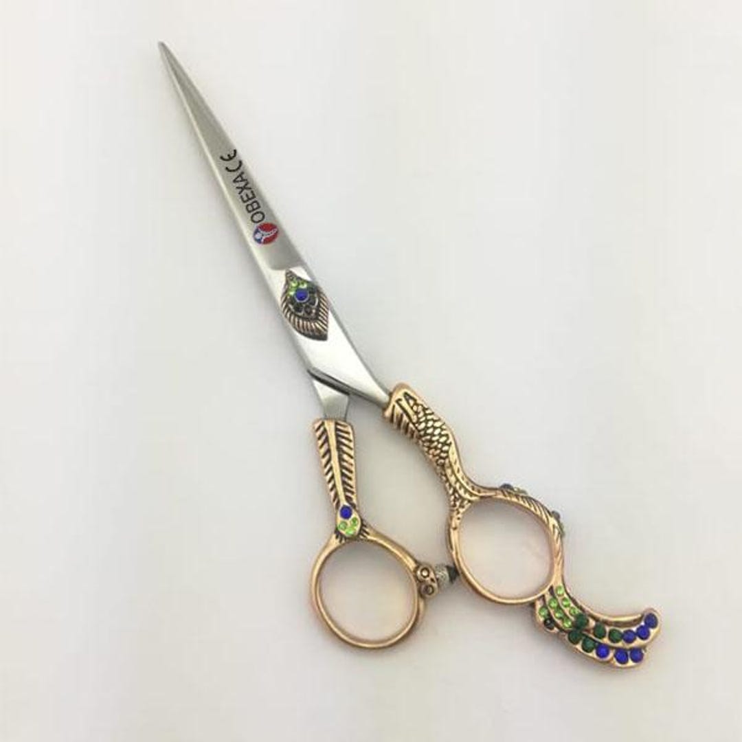 Professional Dragon Handle Barber Scissors Razor Sharp Japanese Steel ...