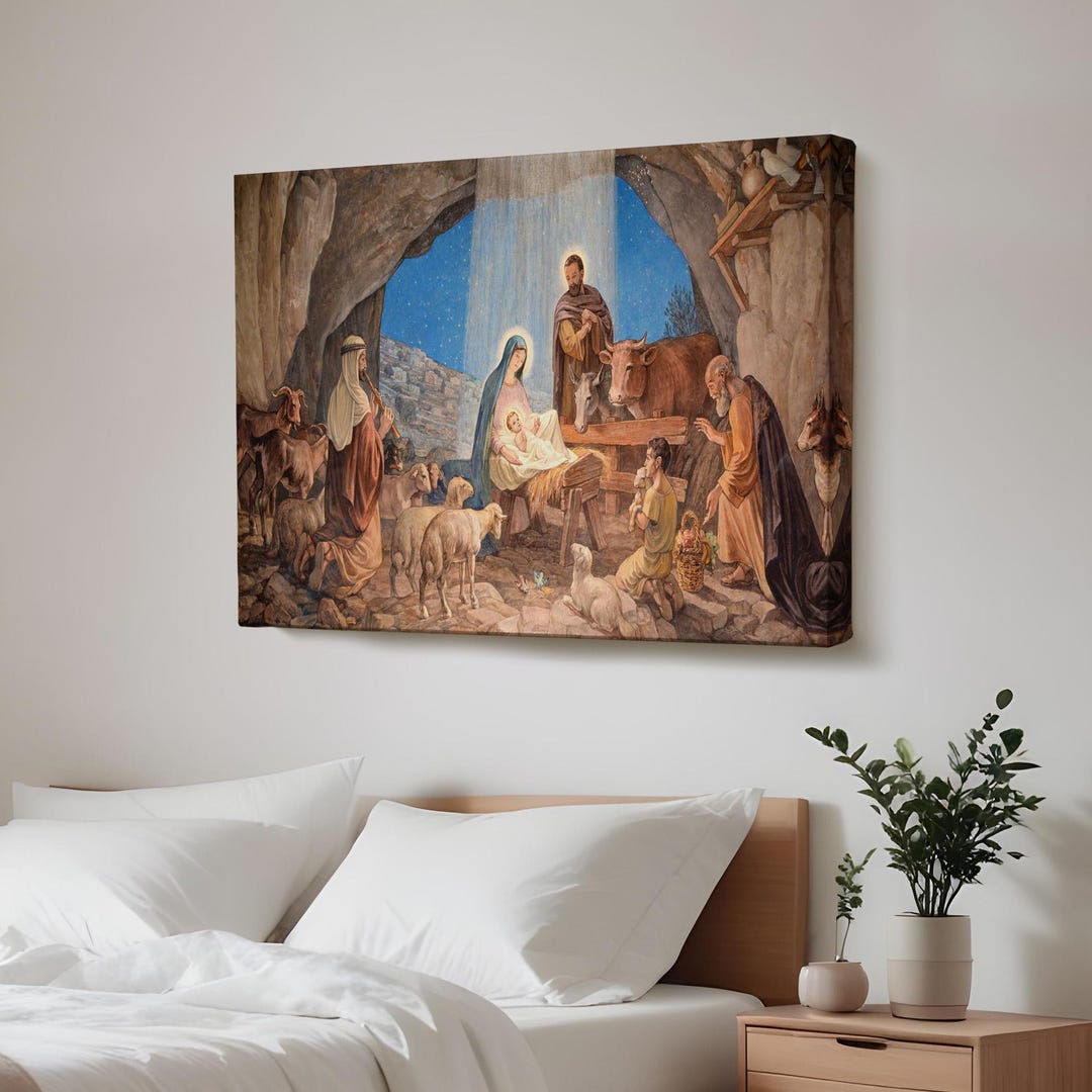 Creation of Adam With Outstretched Hands Canvas Painting, Adam's Hand ...