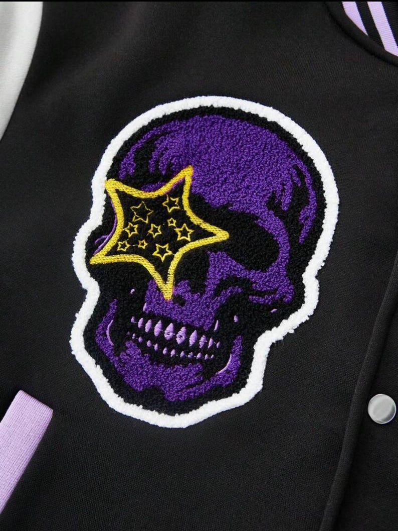 Custom Embroidered Varsity Jacket: Wool Body, Leather Sleeves ...