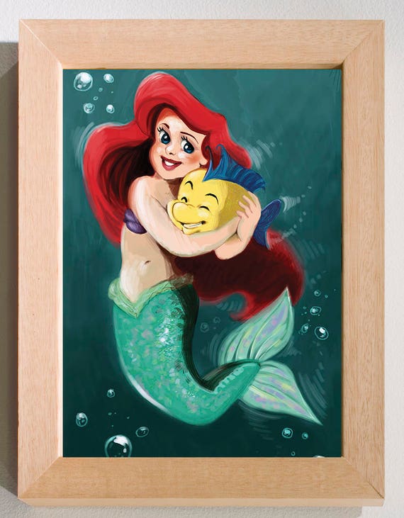 The Little Mermaid Ariel And Flounder