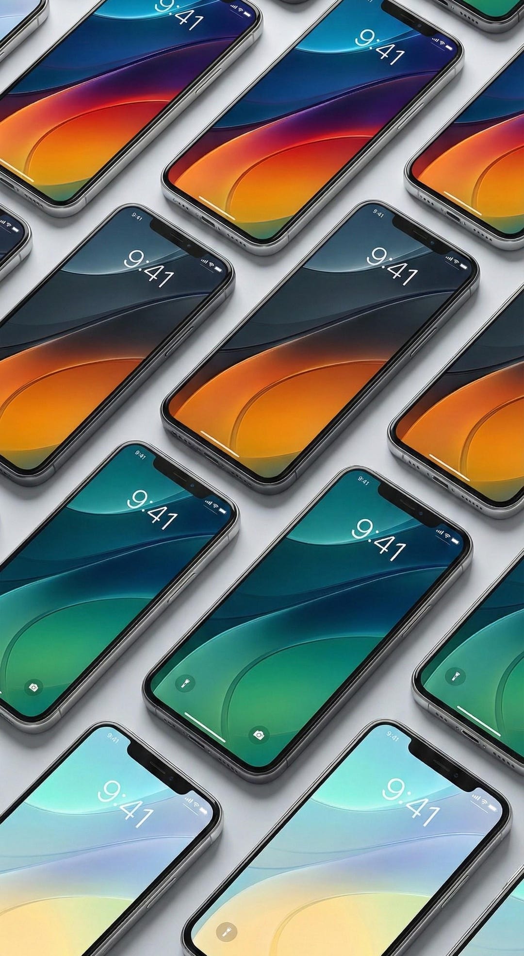 Modern Gradient iPhone Wallpaper Set – Minimalist Ios Backgrounds ...