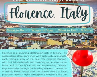Florence Travel Guide - Etsy
